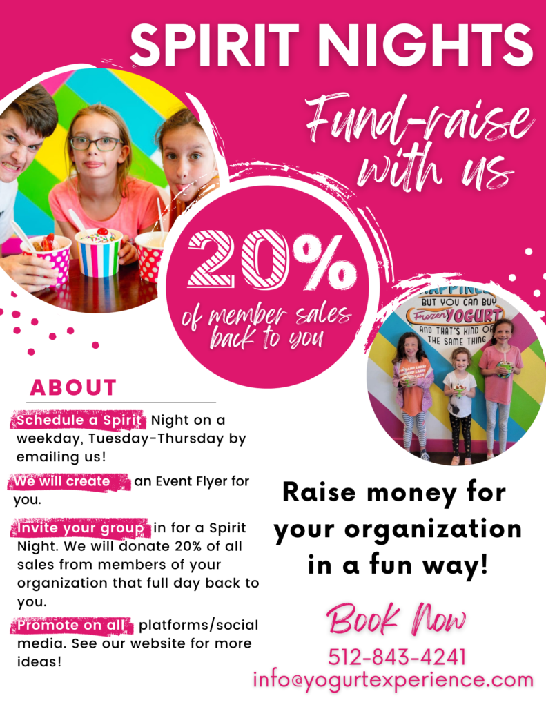 Spirit Nights – The Yogurt Experience